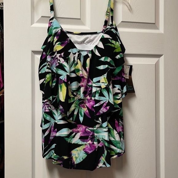 Aqua Green | Swim | Aqua Green Tankini Top 2w New With Tags | Poshmark